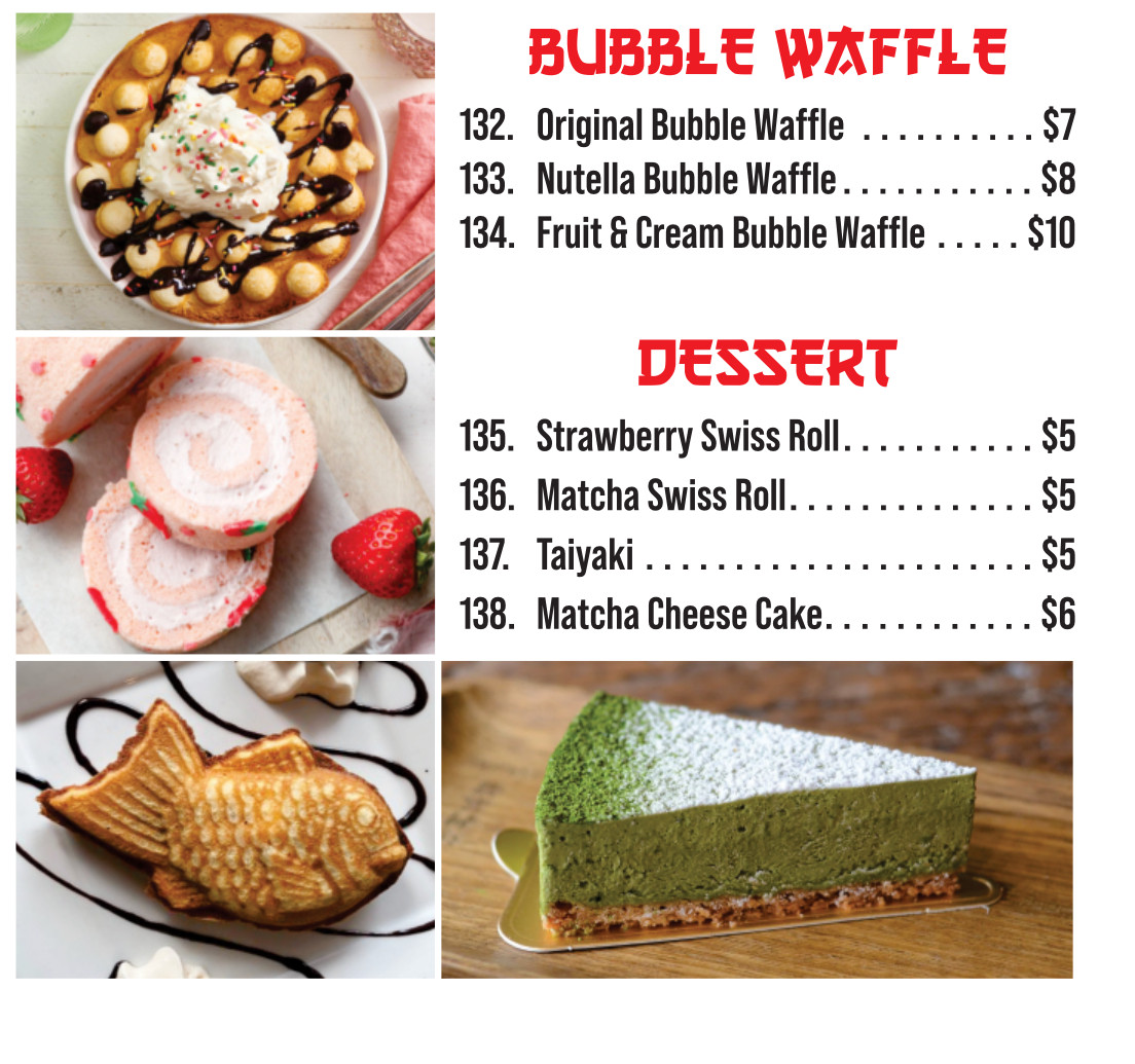 Menu – Tama Teriyaki & Sushi